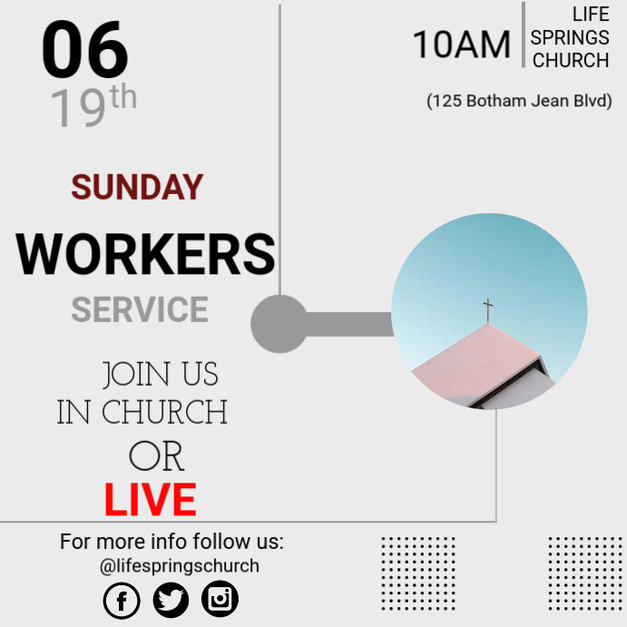 WORKERS SERVICE (13) Template | PosterMyWall