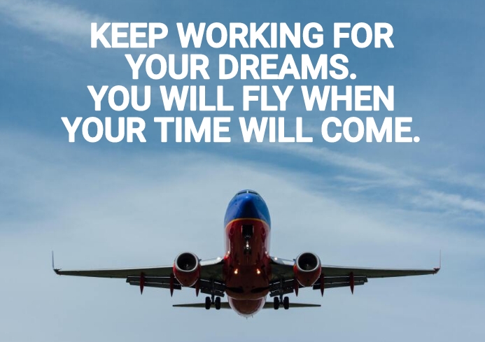 WORKING AND DREAM QUOTE TEMPLATE | PosterMyWall