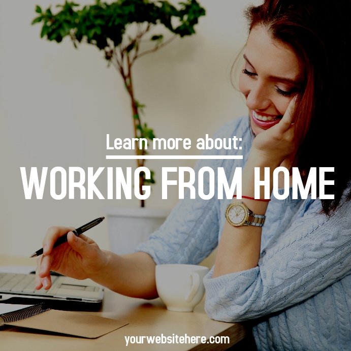 Copy of Working from Home Instagram Post | PosterMyWall