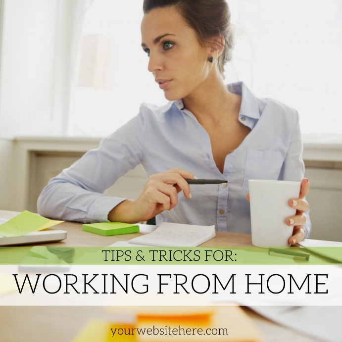 Working from Home Instagram Post | PosterMyWall