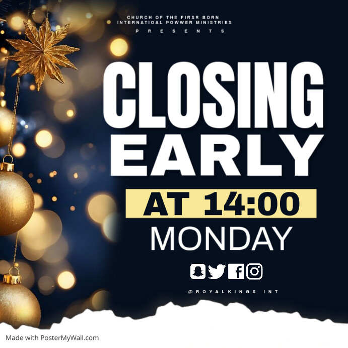 working hours flyer Template | PosterMyWall