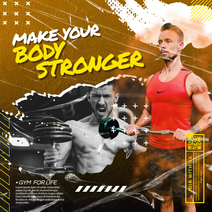 Workout & Fitness Ads Template | PosterMyWall