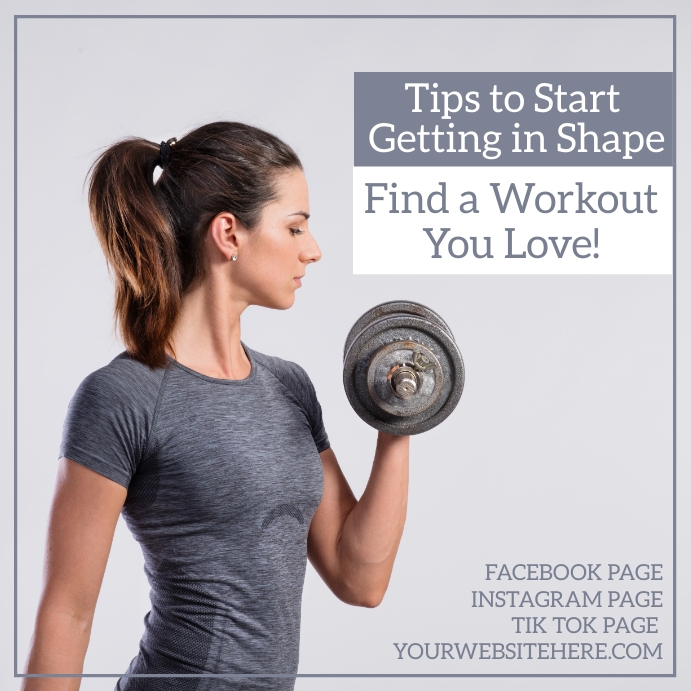 Workout Inspiration Insta Post Template | PosterMyWall