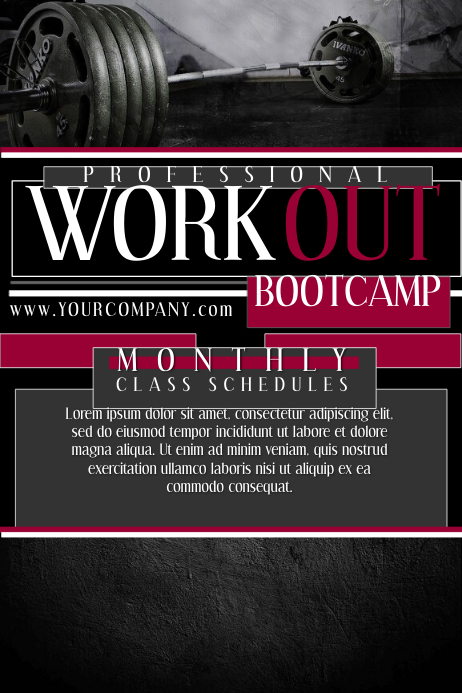 Workout Template | PosterMyWall