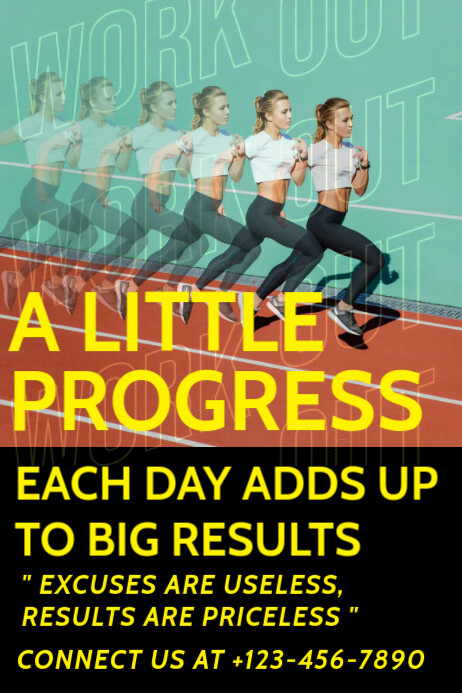 Workout Running Fitness Template | PosterMyWall