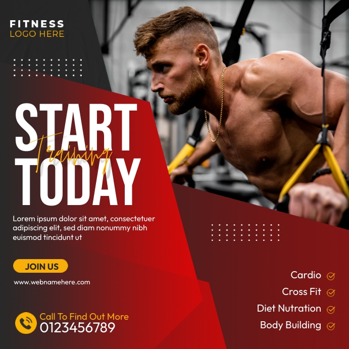 Workout Training Template | PosterMyWall