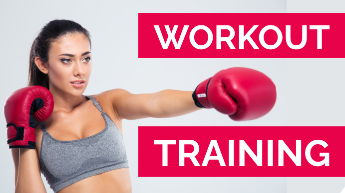Workout Women Gym YouTube Thumbnail Maker Template | PosterMyWall