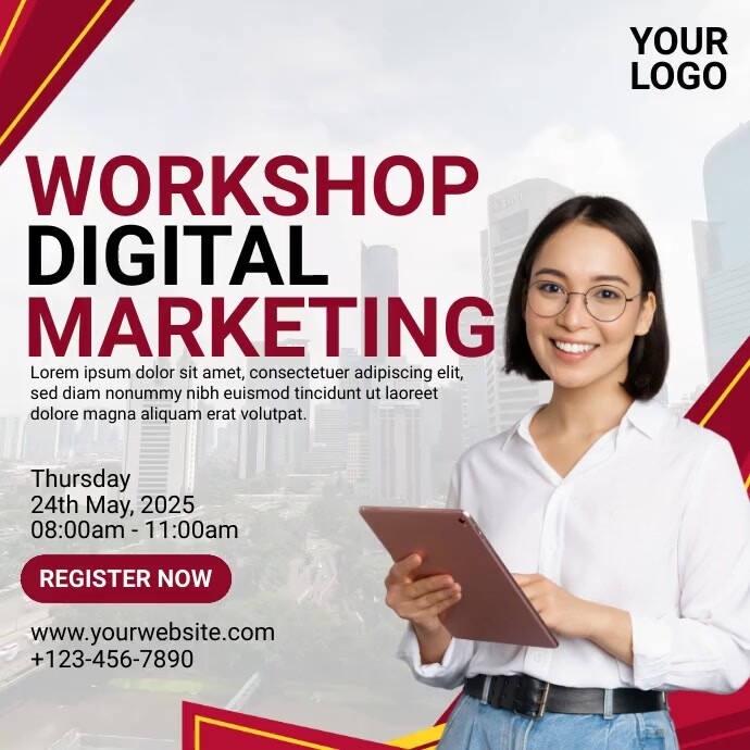 Copy of Workshop Digital Marketing | PosterMyWall