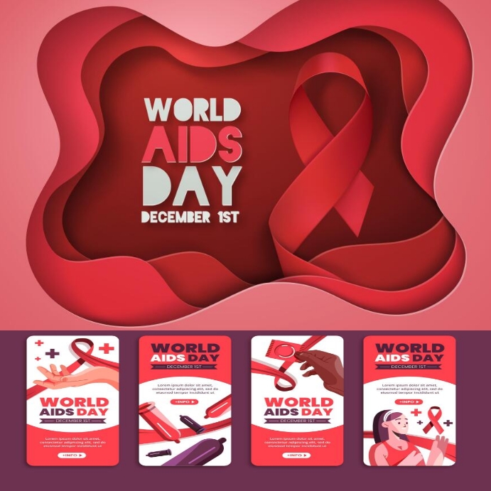 World aids day poster design template | PosterMyWall