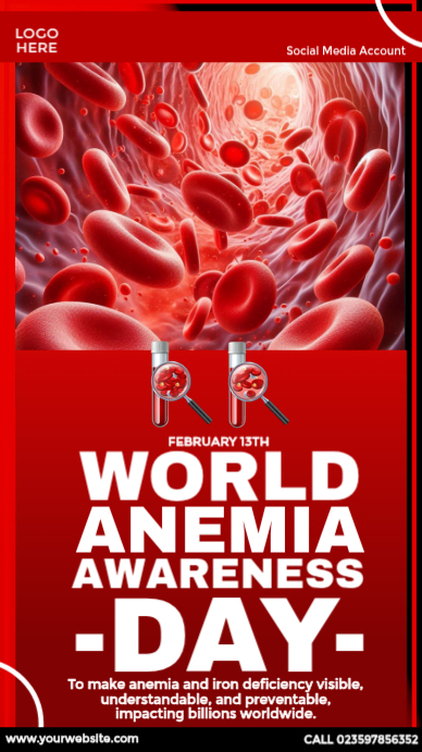 World Anemia Awareness Day Ads Template | PosterMyWall