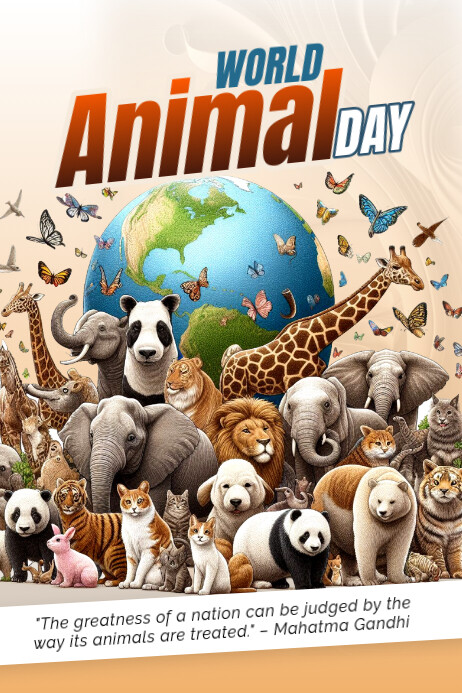 World animal day Template | PosterMyWall