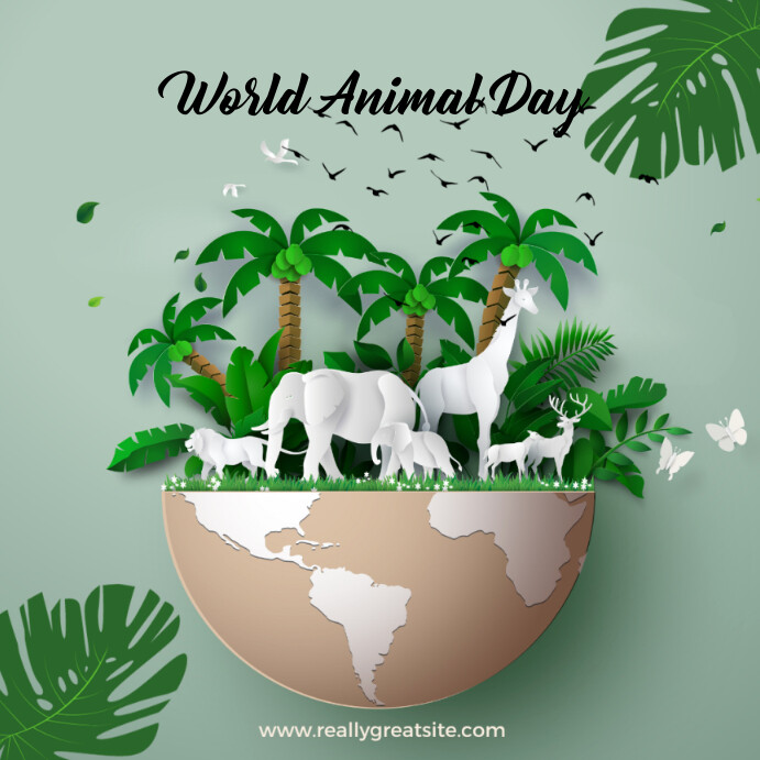 World Animal Day Instagram Post Template | PosterMyWall