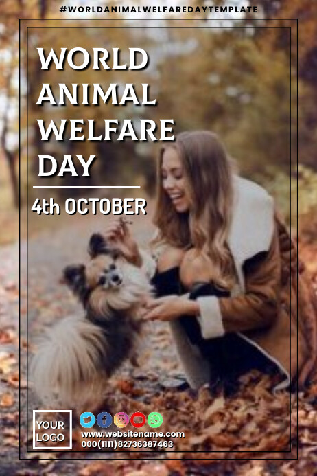 World animal welfare day template | PosterMyWall