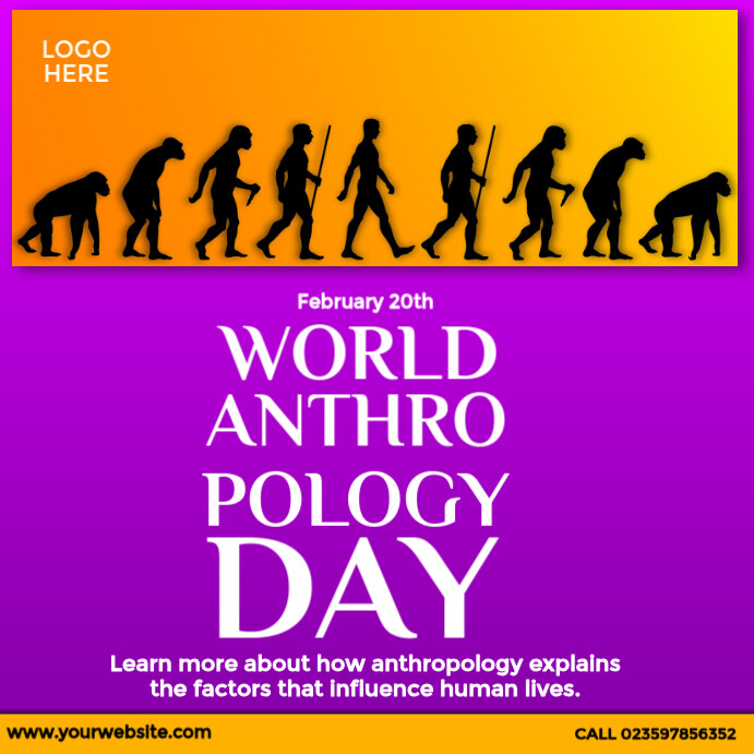 Copy of World Anthropology Day | PosterMyWall