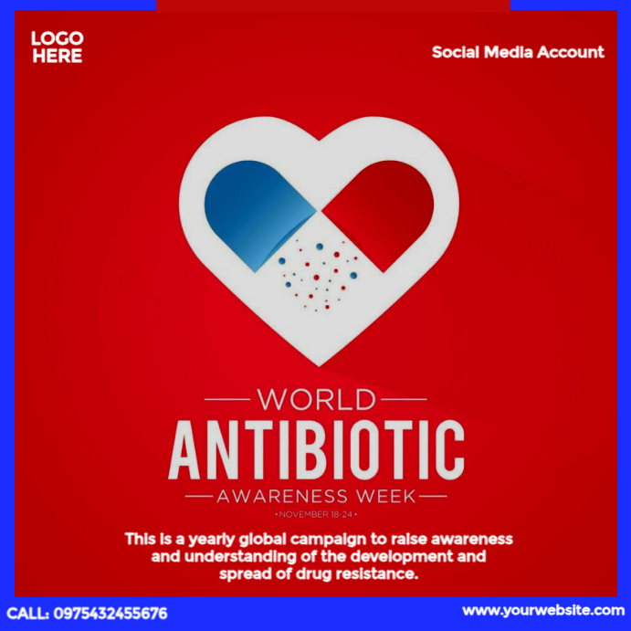 World Antibiotic Awareness Week Ad Template | PosterMyWall