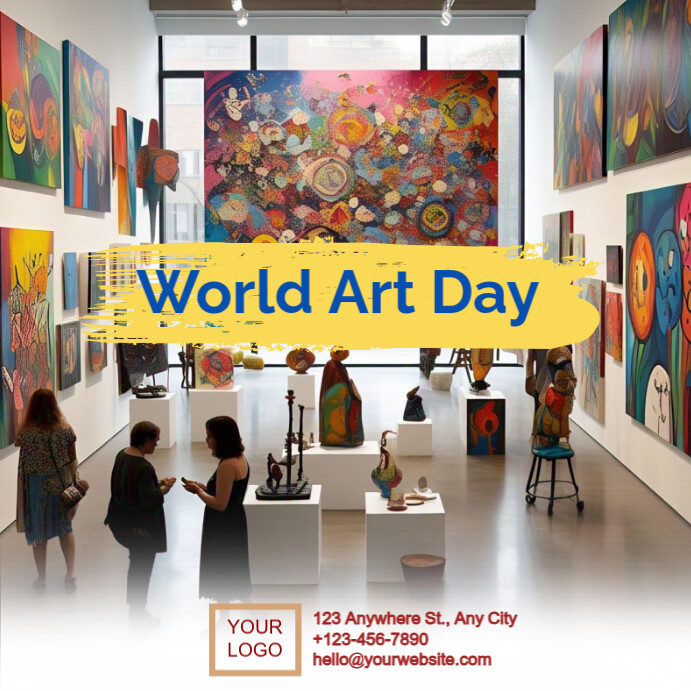 World Art Day Free AI hd template | PosterMyWall