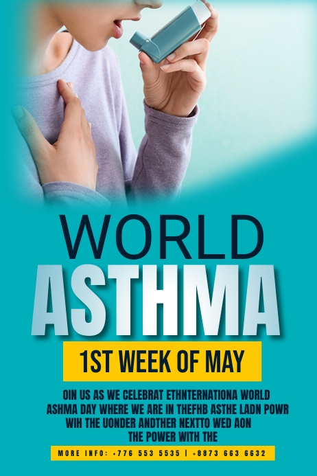 world asthma Template | PosterMyWall