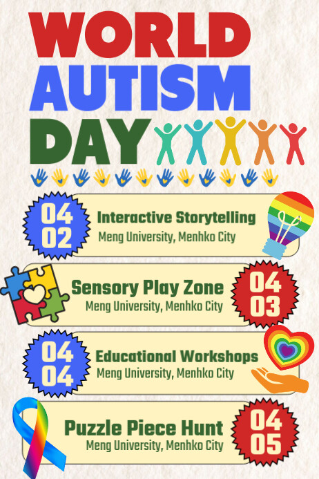 Copy of World Autism Day Event | PosterMyWall