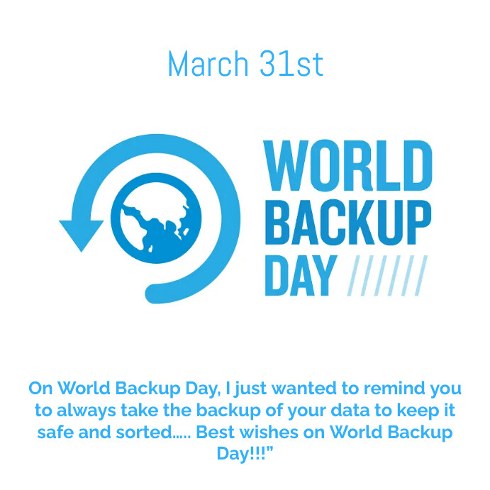 World backup day flier Template | PosterMyWall
