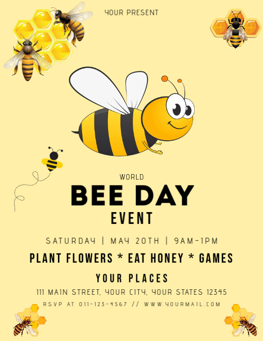 Copy of world bee day | PosterMyWall