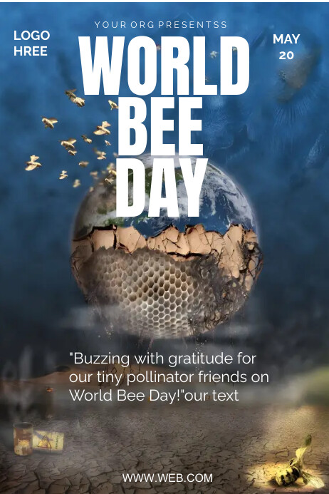 World Bee Day Template | PosterMyWall