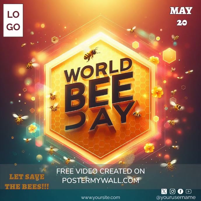 World Bee Day Template | PosterMyWall