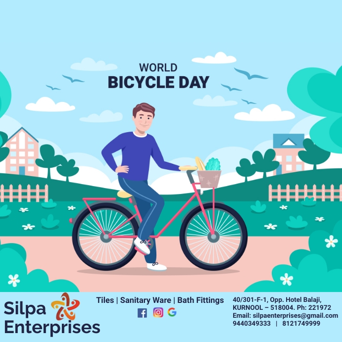 World Bicycle Day 2022 Template | PosterMyWall