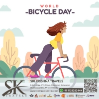 World Bicycle Day 2022 Template | PosterMyWall