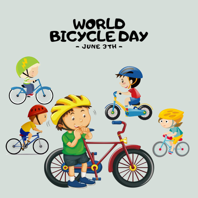 Copy of world bicycle day | PosterMyWall