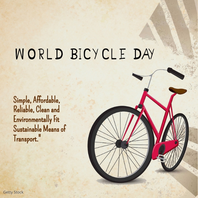 World Bicycle Day Template | PosterMyWall