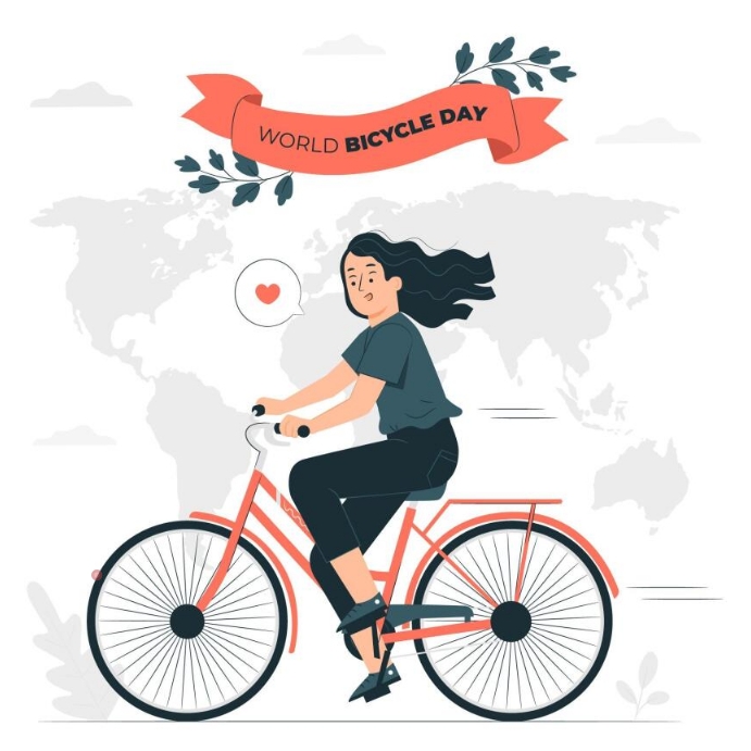 World bicycle day poster design template | PosterMyWall