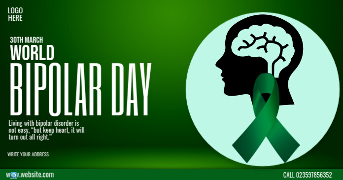 world bipolar day awareness campaign Template | PosterMyWall