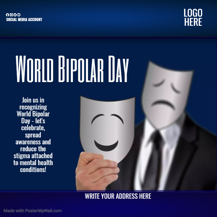 World Bipolar Day Template | PosterMyWall