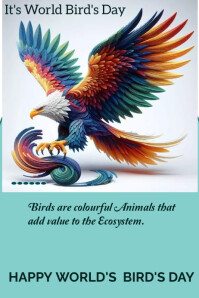 National Bird Day Template | PosterMyWall