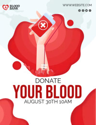 blood donation flyer Template | PosterMyWall