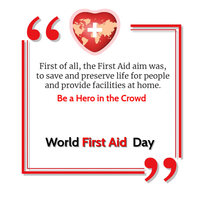 World First-Aid Day Template | PosterMyWall
