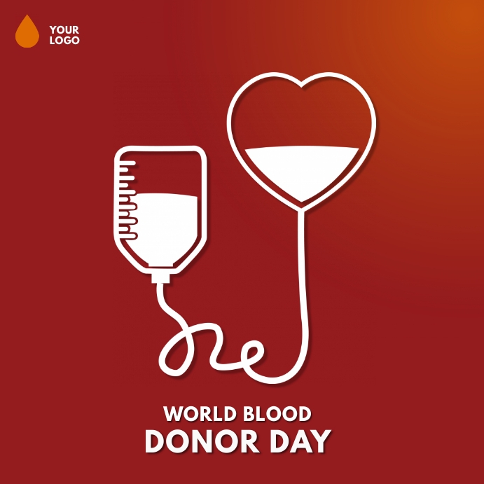 World Blood Donor day Template | PosterMyWall