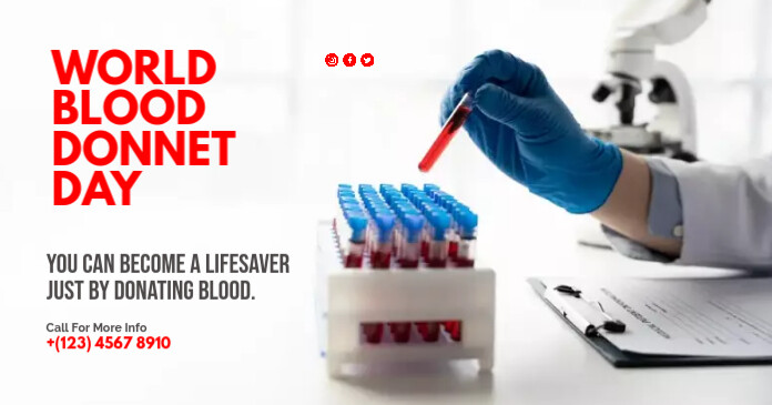 World Blood Donor Day Template | PosterMyWall