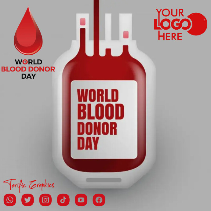 World Blood Donor Day Template | PosterMyWall