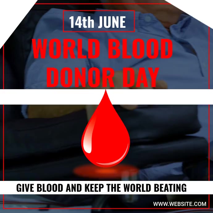 Copy of world blood donor day instagram ads | PosterMyWall
