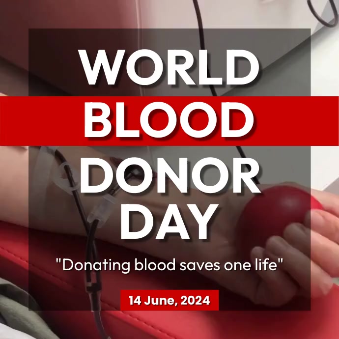 World Blood Donor Day Poster Template | PosterMyWall