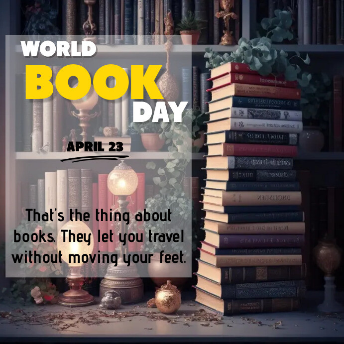 WORLD BOOK DAY DESIGN TEMPLATE | PosterMyWall
