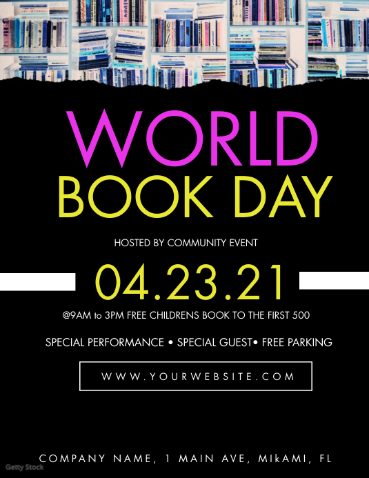 World Book Day Event Flyer Template | PosterMyWall