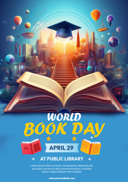 world book day flyer Template | PosterMyWall