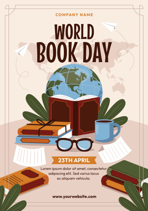 World Book Day Flyer Template | PosterMyWall