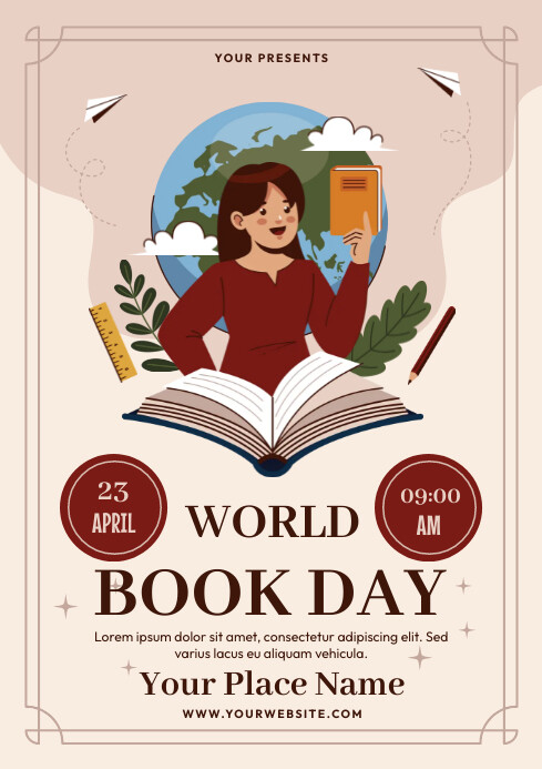 World Book Day Flyer Template | PosterMyWall
