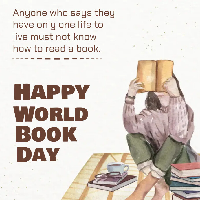 World Book Day Post Template | PosterMyWall