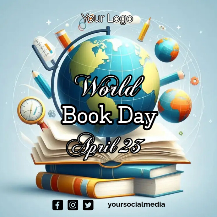 Plantilla de World Book Day Poster Design | PosterMyWall