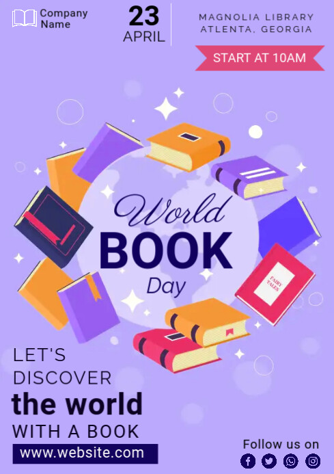 Copy of WORLD BOOK DAY TEMPLATE | PosterMyWall