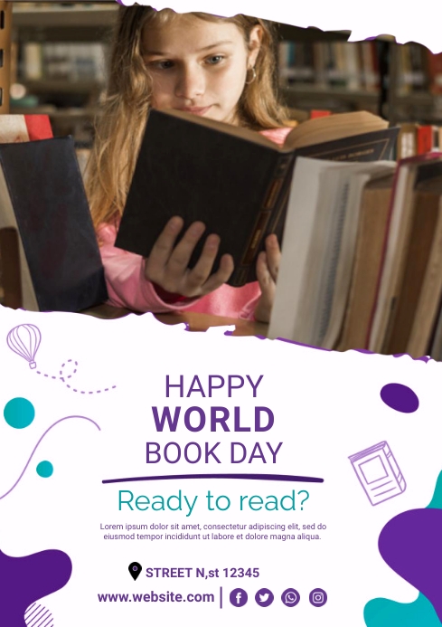 Copy of WORLD BOOK DAY TEMPLATE | PosterMyWall